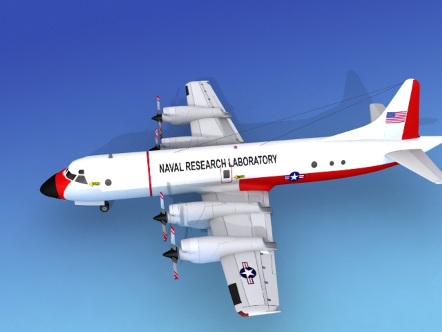 3d orion lockheed p-3 navy model