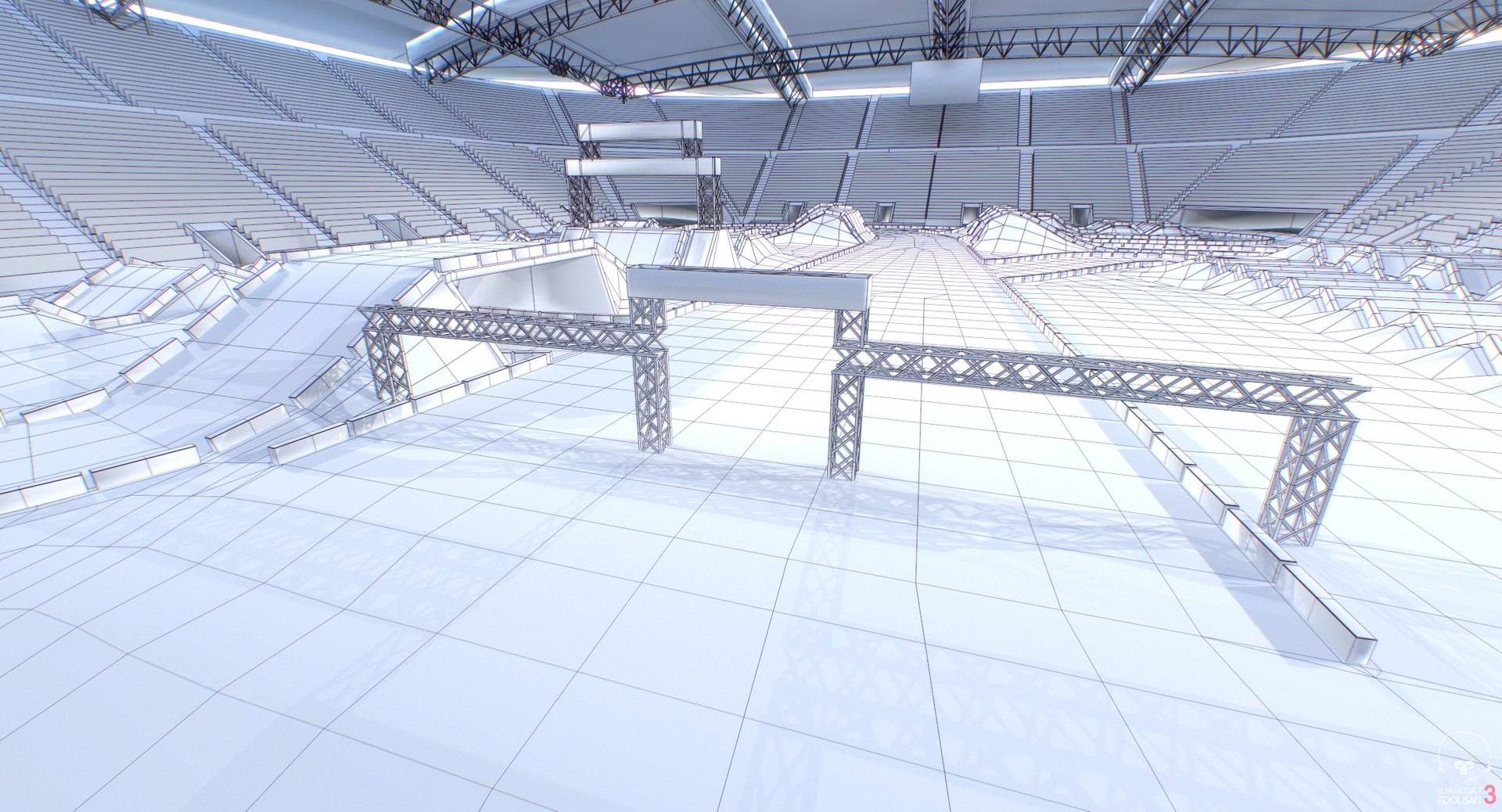 3D Stadium Cross Race Track Model - TurboSquid 1608462