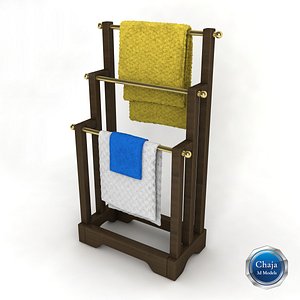 3d model towel rack