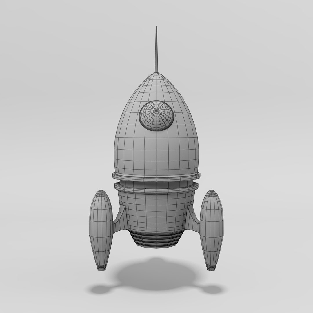 Cartoon Rocket Model - TurboSquid 1277270