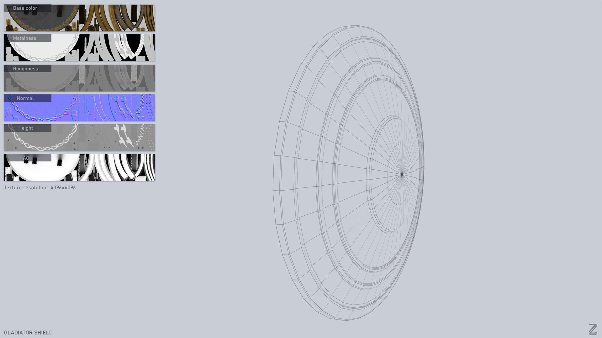 Gladiator Shield Collection 3D Model - TurboSquid 2238664
