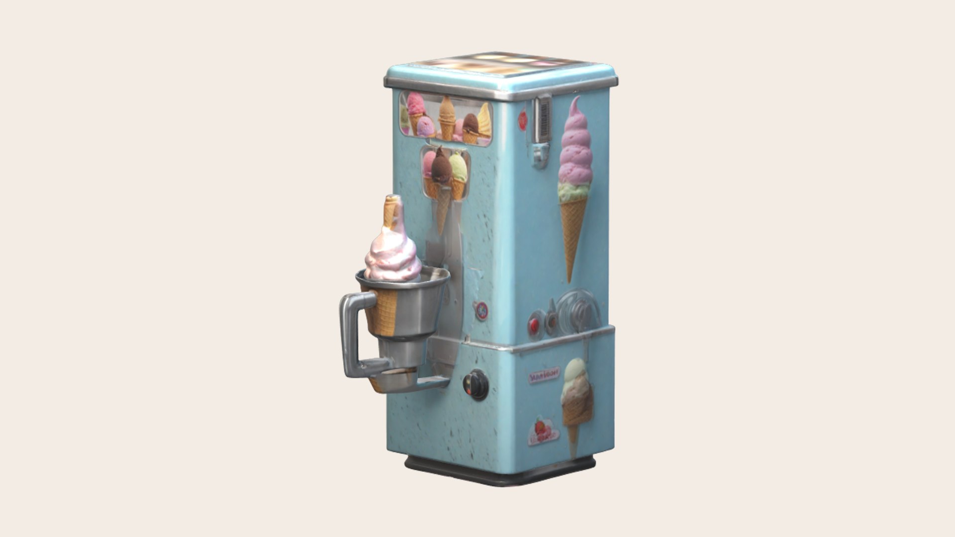 3D Ice Cream Machine Model - TurboSquid 2365409