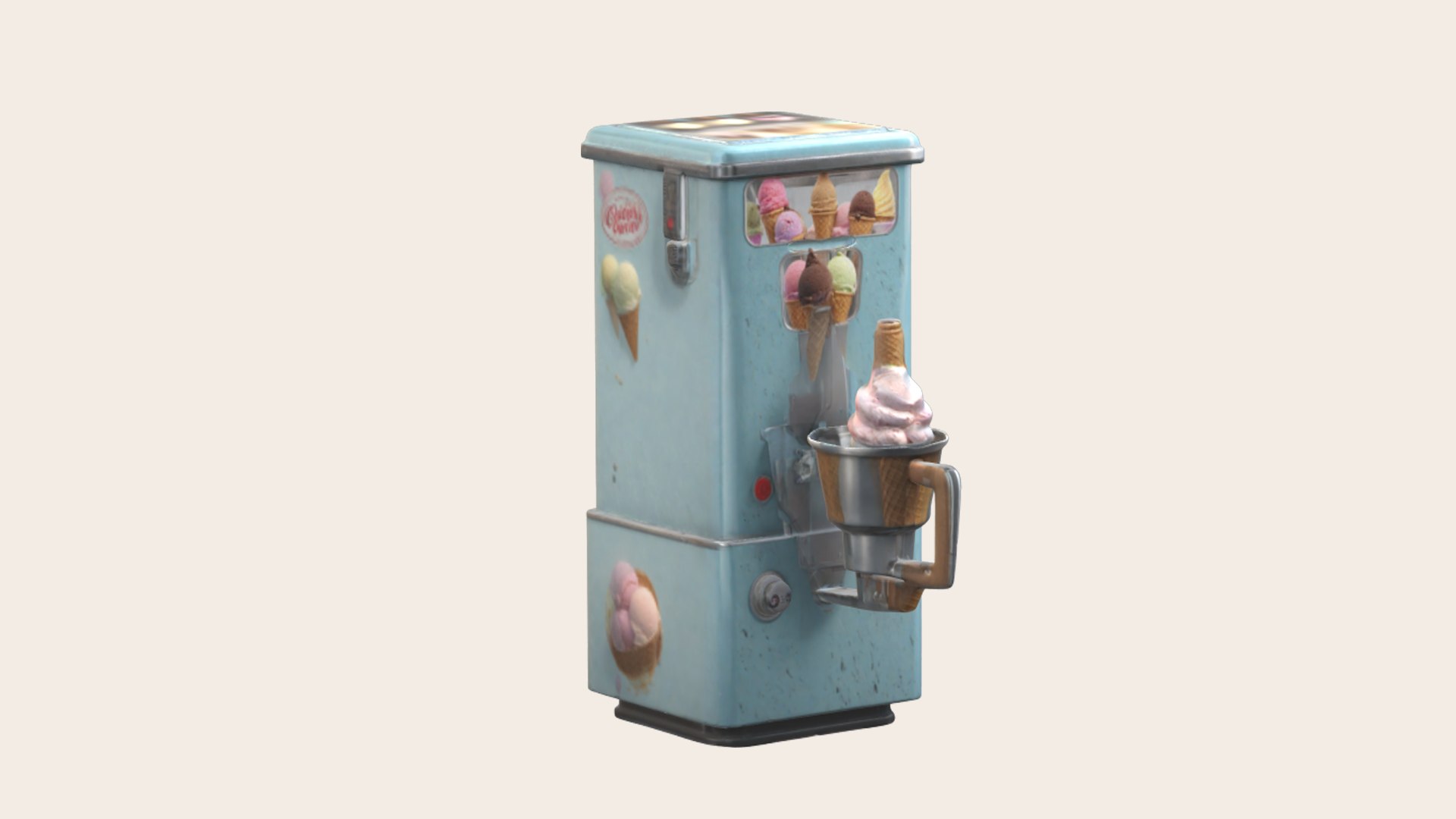 3D Ice Cream Machine Model - TurboSquid 2365409