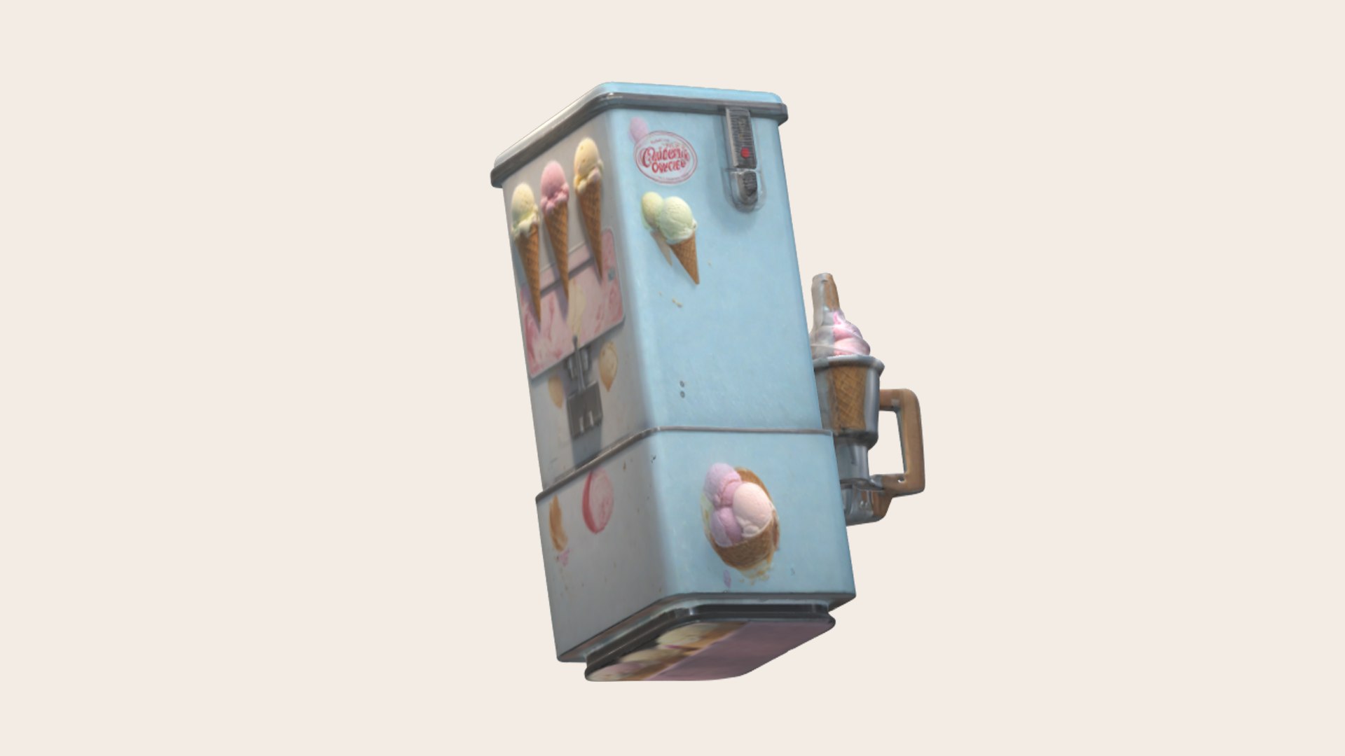 3D Ice Cream Machine Model - TurboSquid 2365409