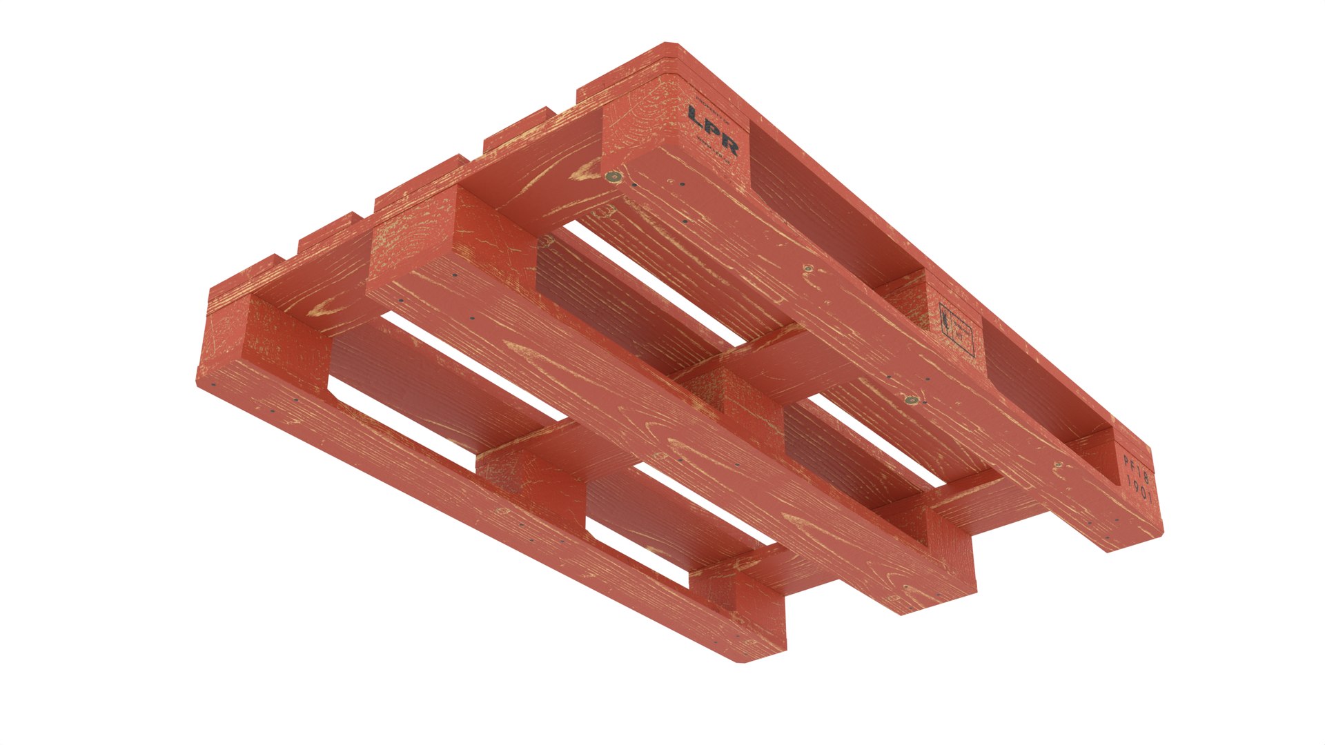 3D LPR branded EUR-size pallet - TurboSquid 2140202