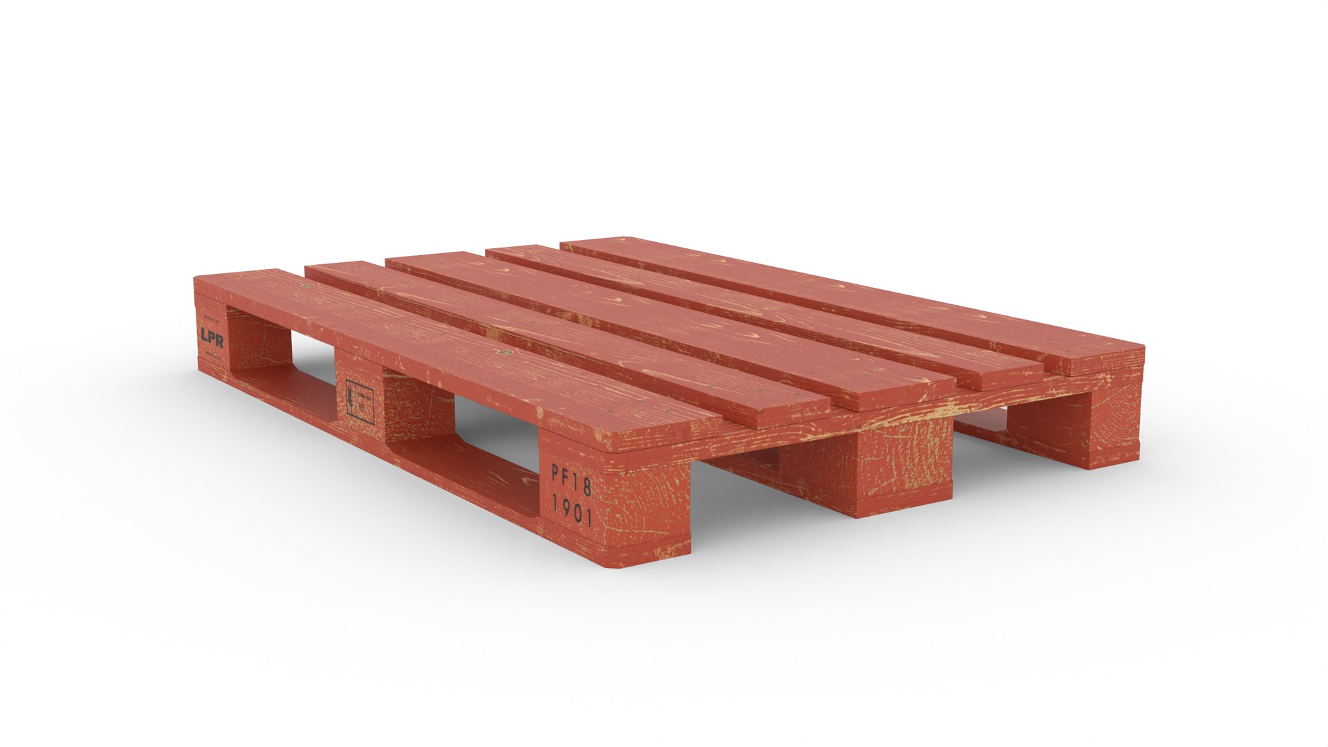3D LPR branded EUR-size pallet - TurboSquid 2140202