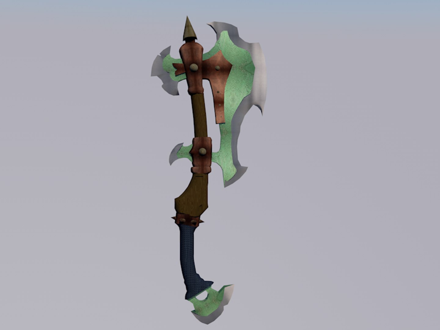 Free 3ds Model Orcish Axe
