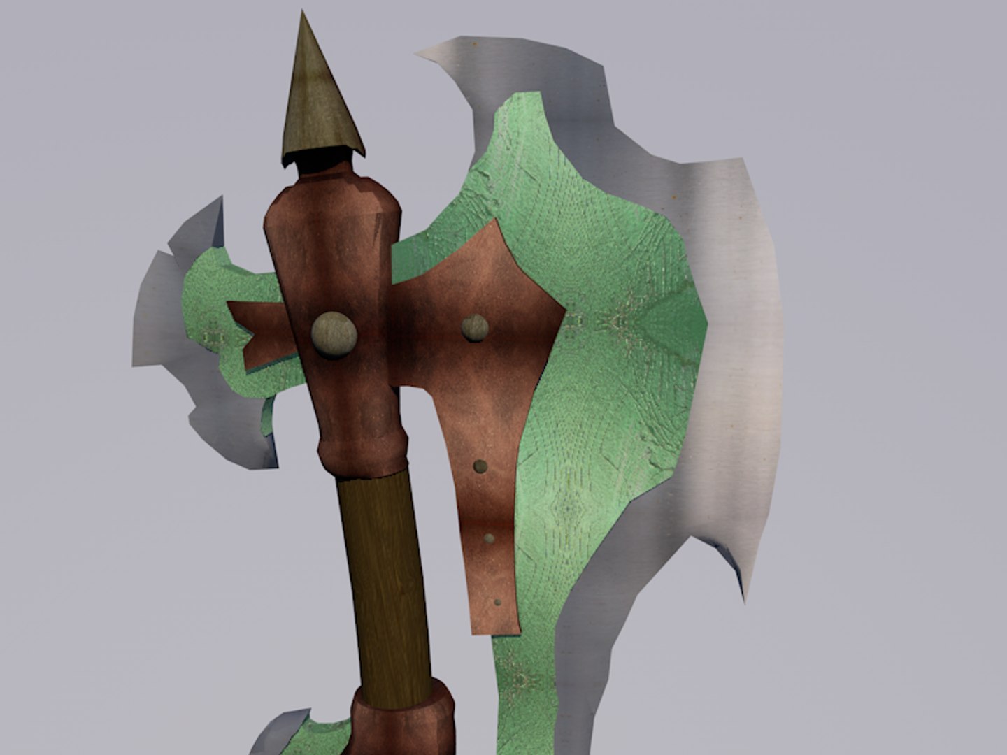 Free 3ds Model Orcish Axe