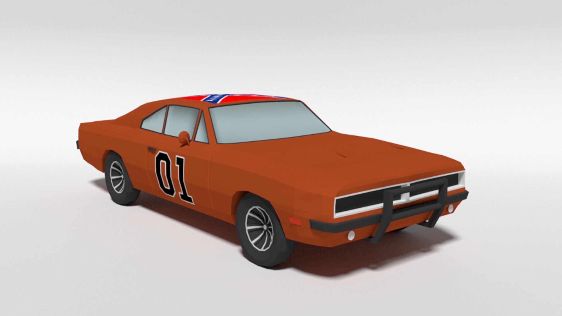 Dodge Charger Car General Lee 3D Model - TurboSquid 1465676