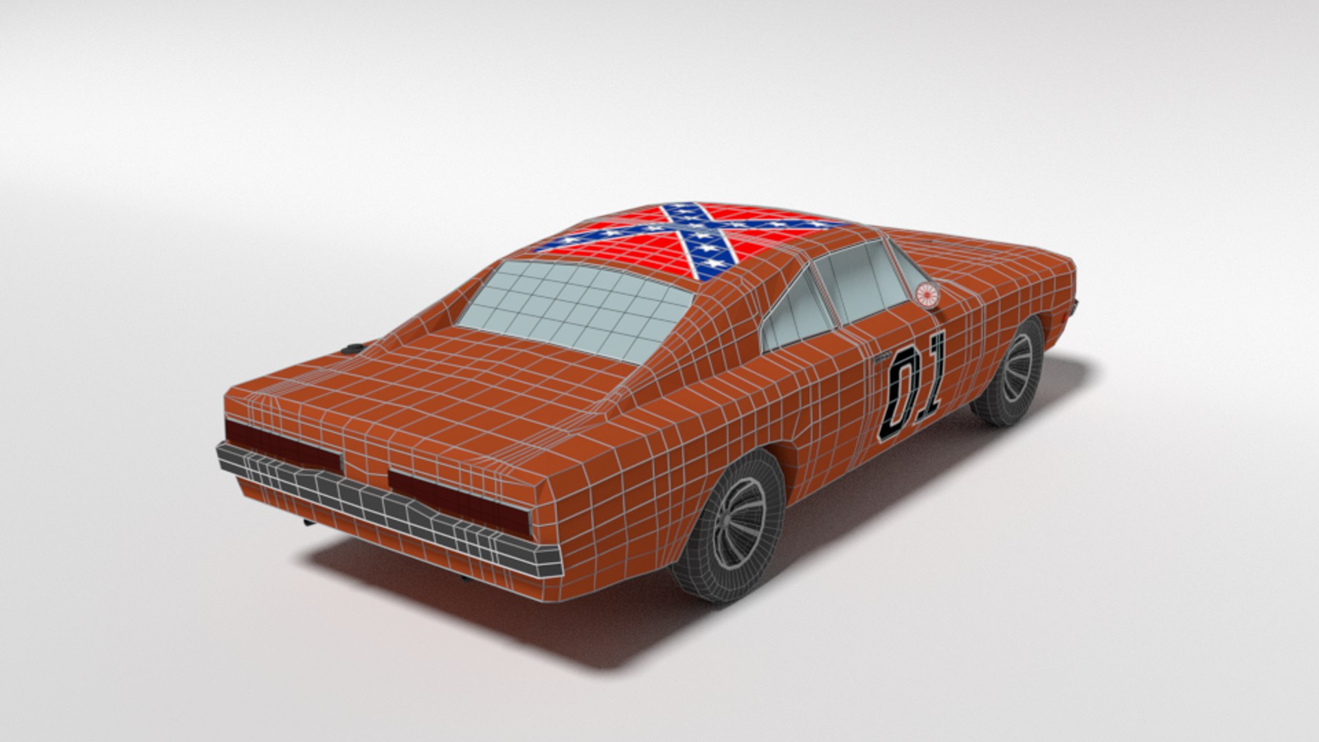 Dodge Charger Car General Lee 3D Model - TurboSquid 1465676