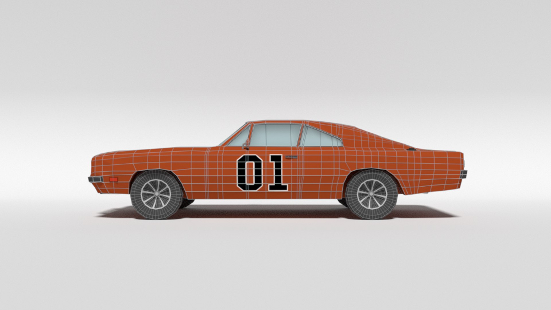 Dodge Charger Car General Lee 3D Model - TurboSquid 1465676