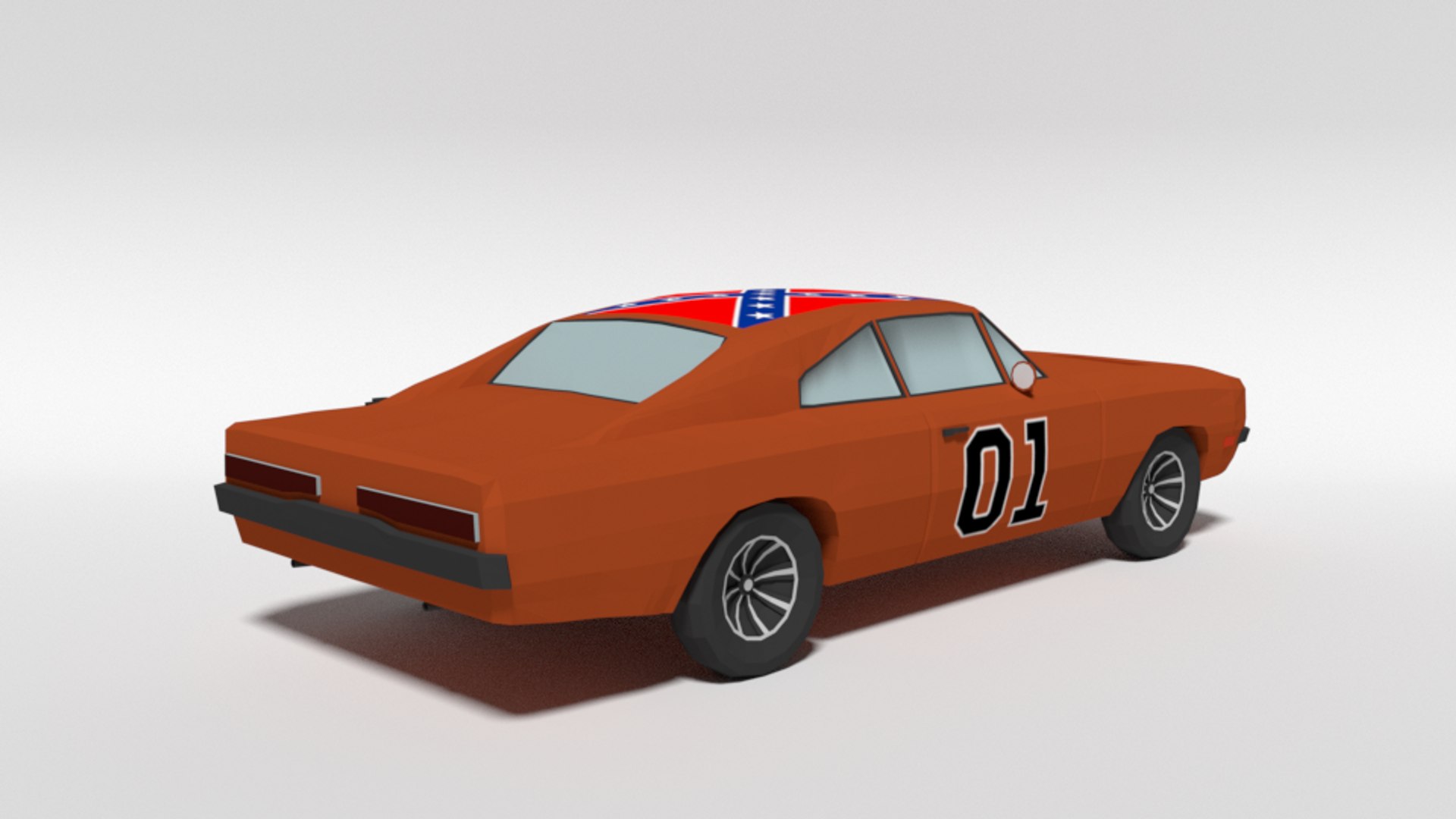 Dodge Charger Car General Lee 3D Model - TurboSquid 1465676