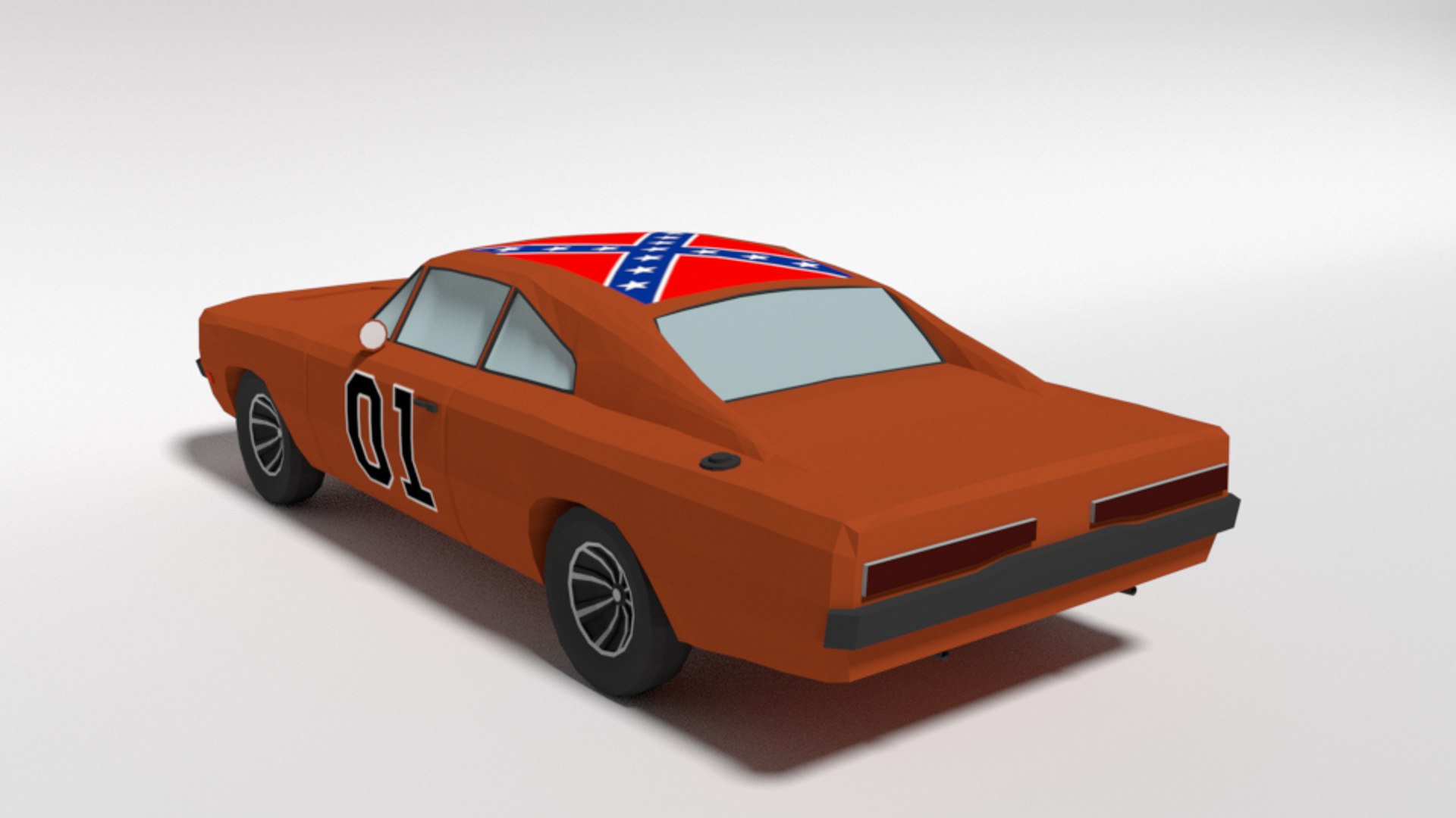 Dodge Charger Car General Lee 3D Model - TurboSquid 1465676
