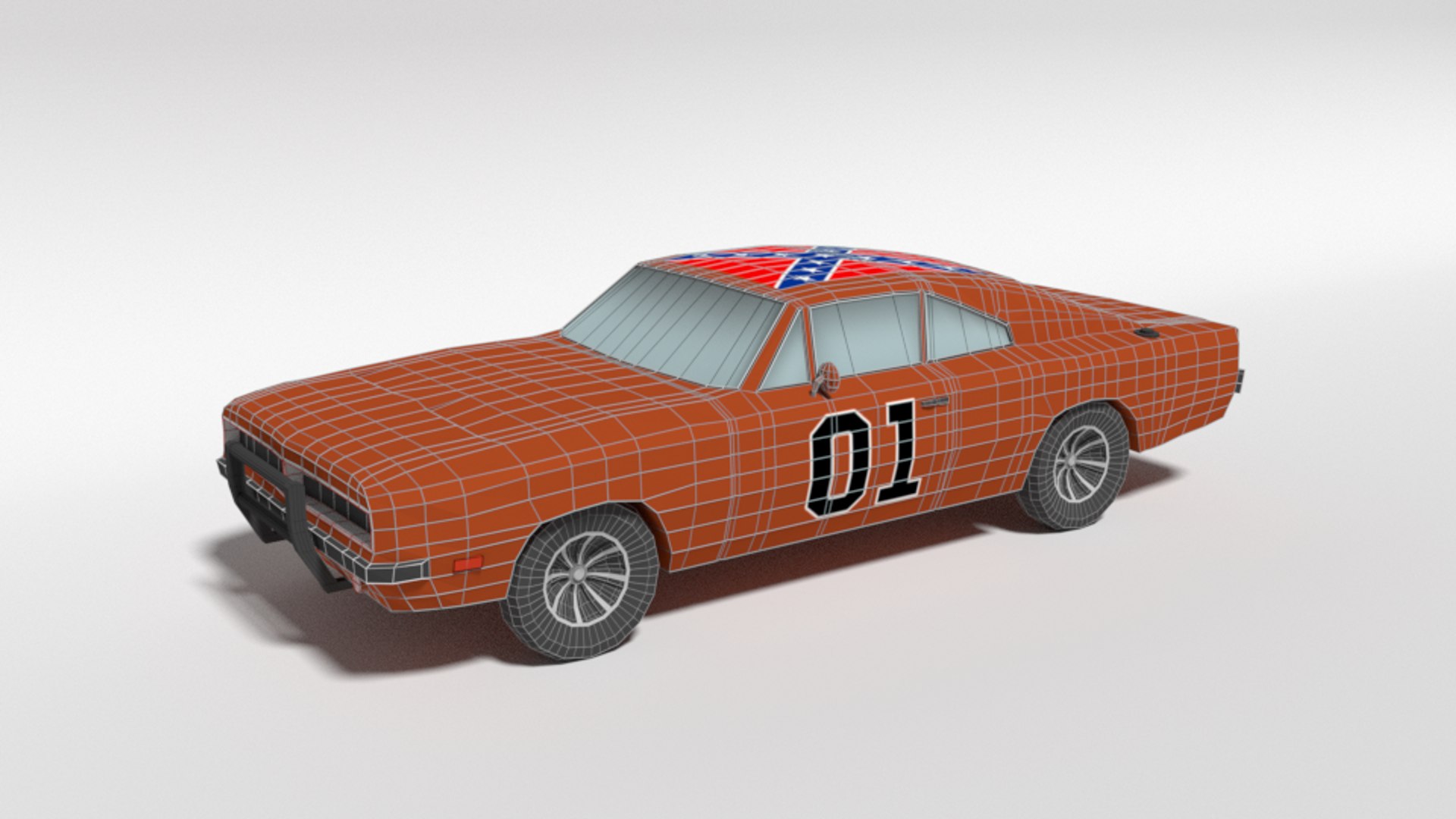 Dodge Charger Car General Lee 3D Model - TurboSquid 1465676