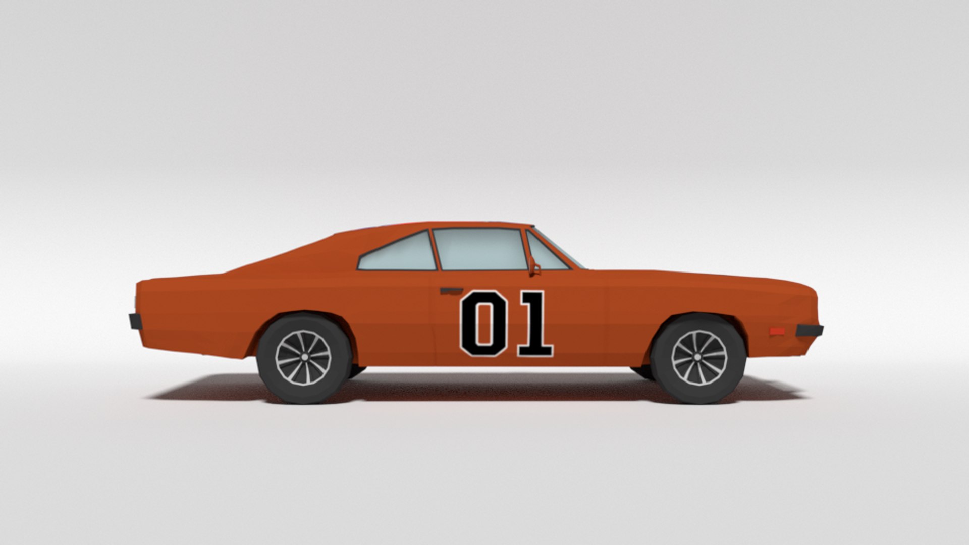Dodge Charger Car General Lee 3D Model - TurboSquid 1465676