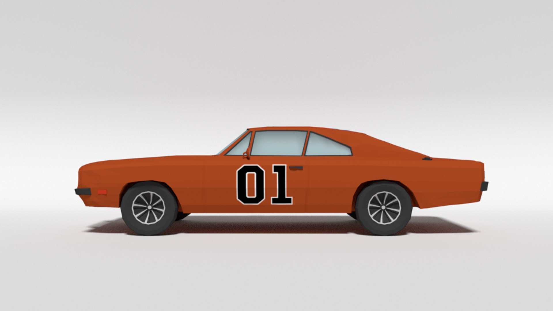 Dodge Charger Car General Lee 3D Model - TurboSquid 1465676