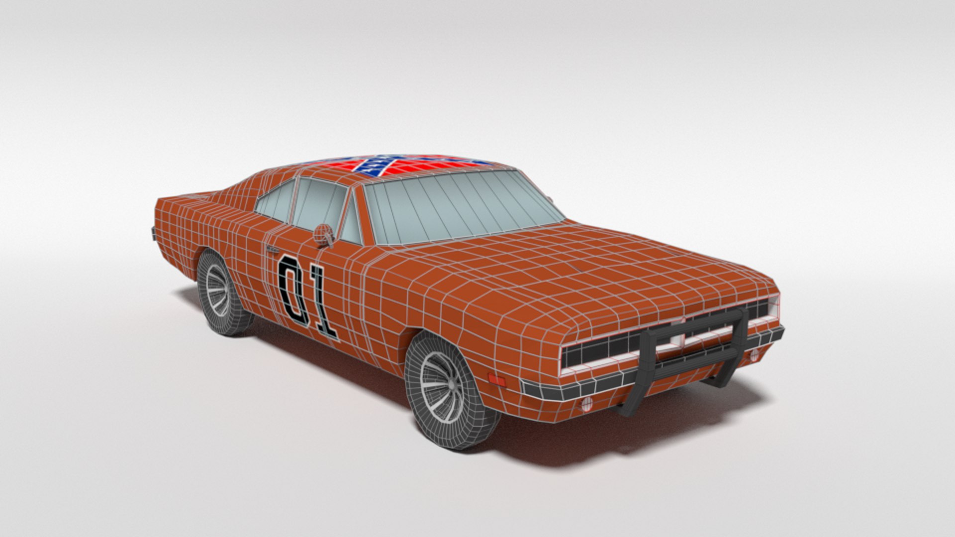 Dodge Charger Car General Lee 3D Model - TurboSquid 1465676