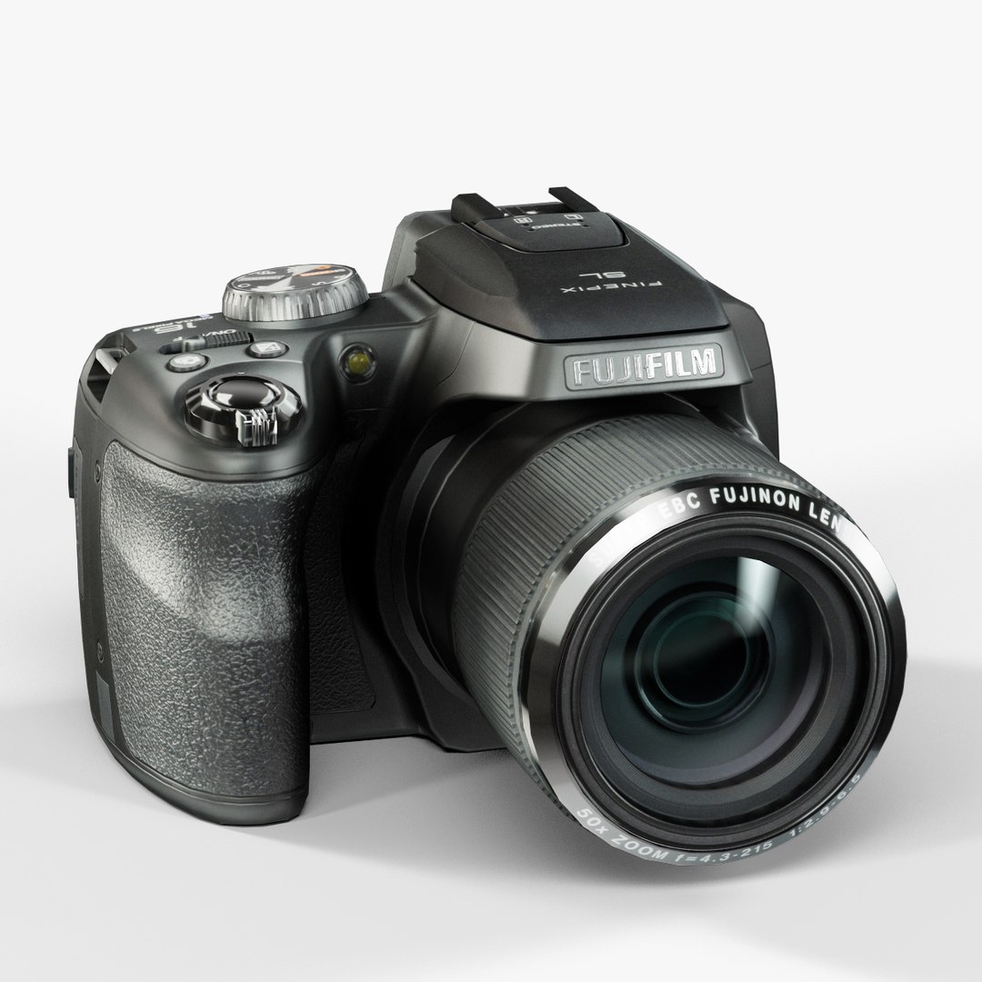 Low-poly Fujifilm Finepix Sl1000 3d Model