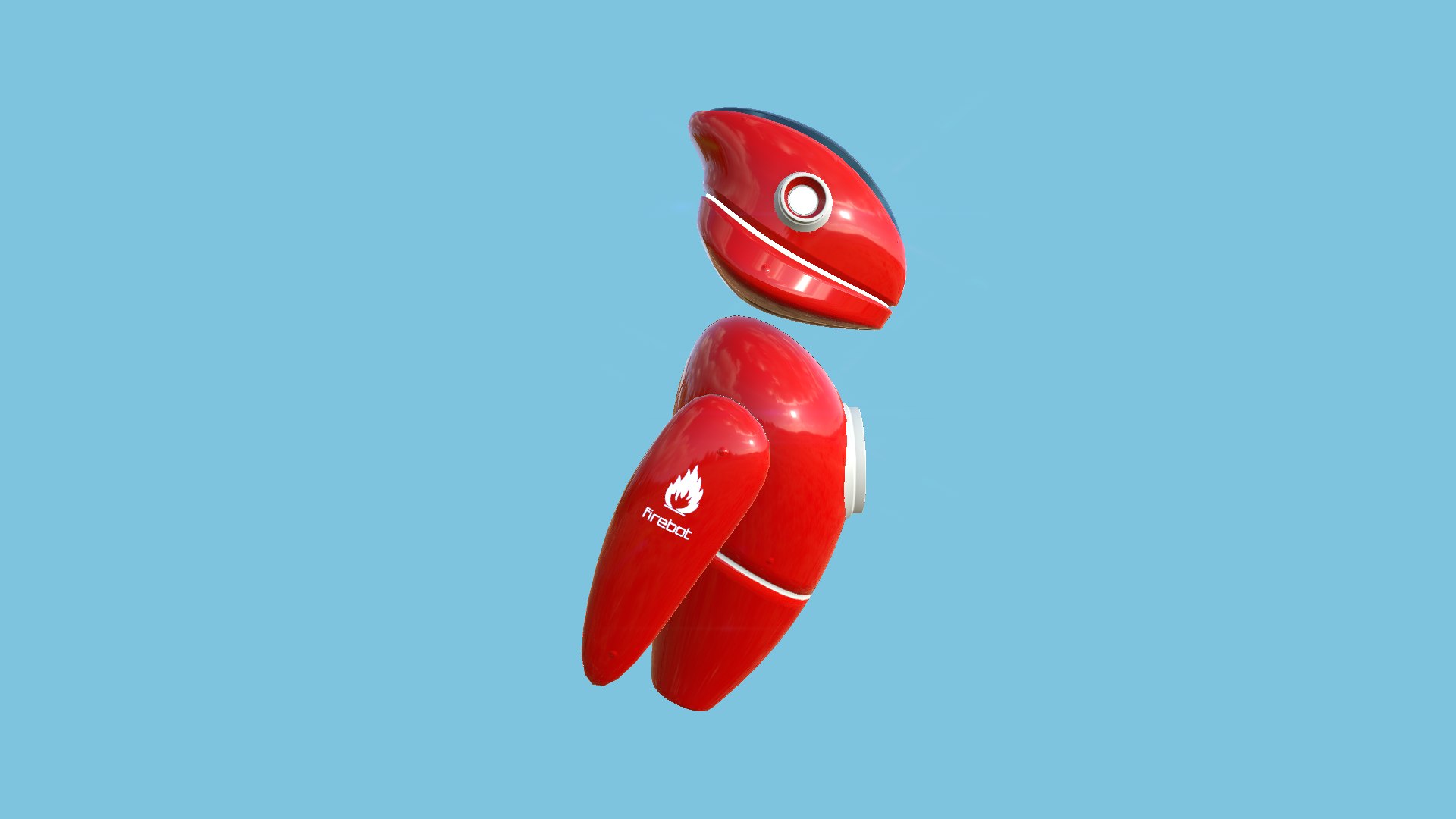Flying Robot 09 Firebot - Character SciFi Design 3D model - TurboSquid ...