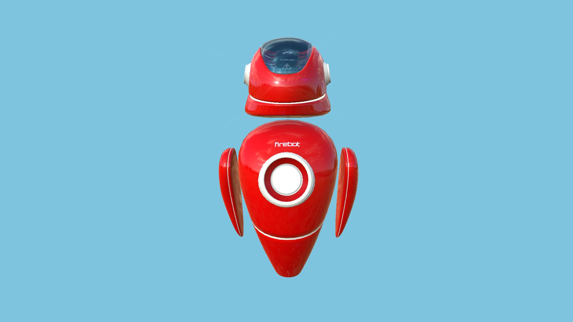 Flying Robot 09 Firebot - Character SciFi Design 3D model - TurboSquid ...