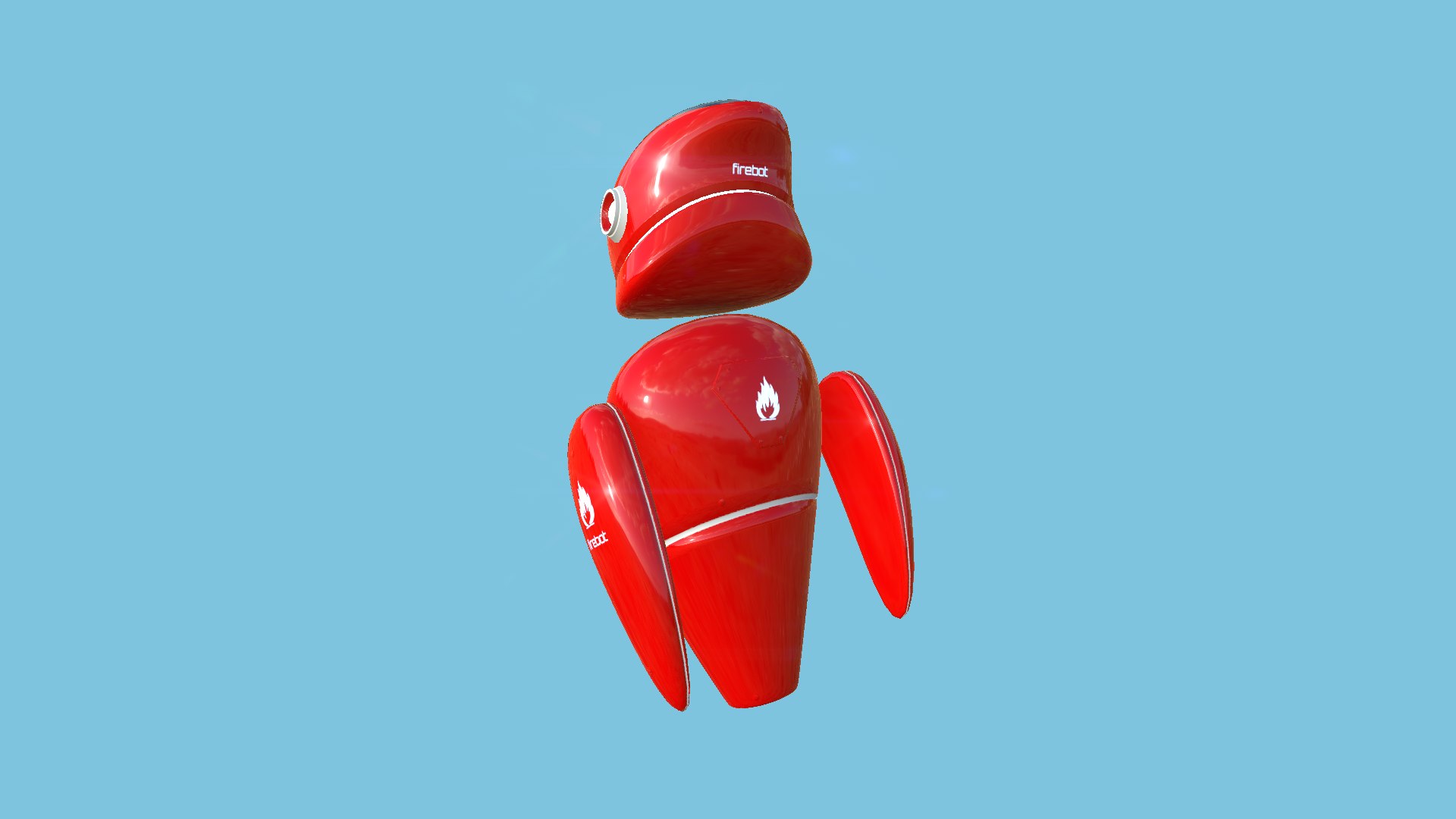 Flying Robot 09 Firebot - Character SciFi Design 3D model - TurboSquid ...