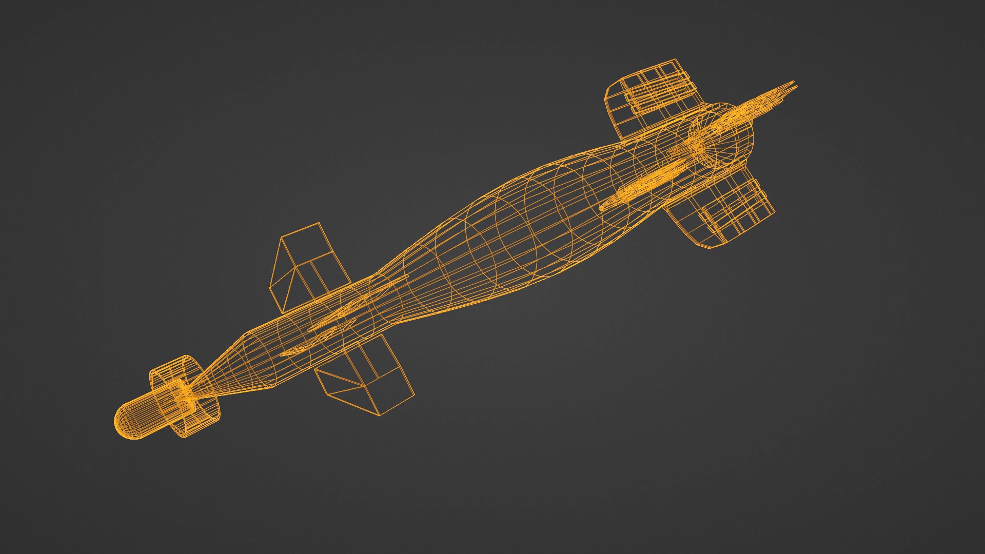Gbu-16 Paveway Ii Laser 3d Model
