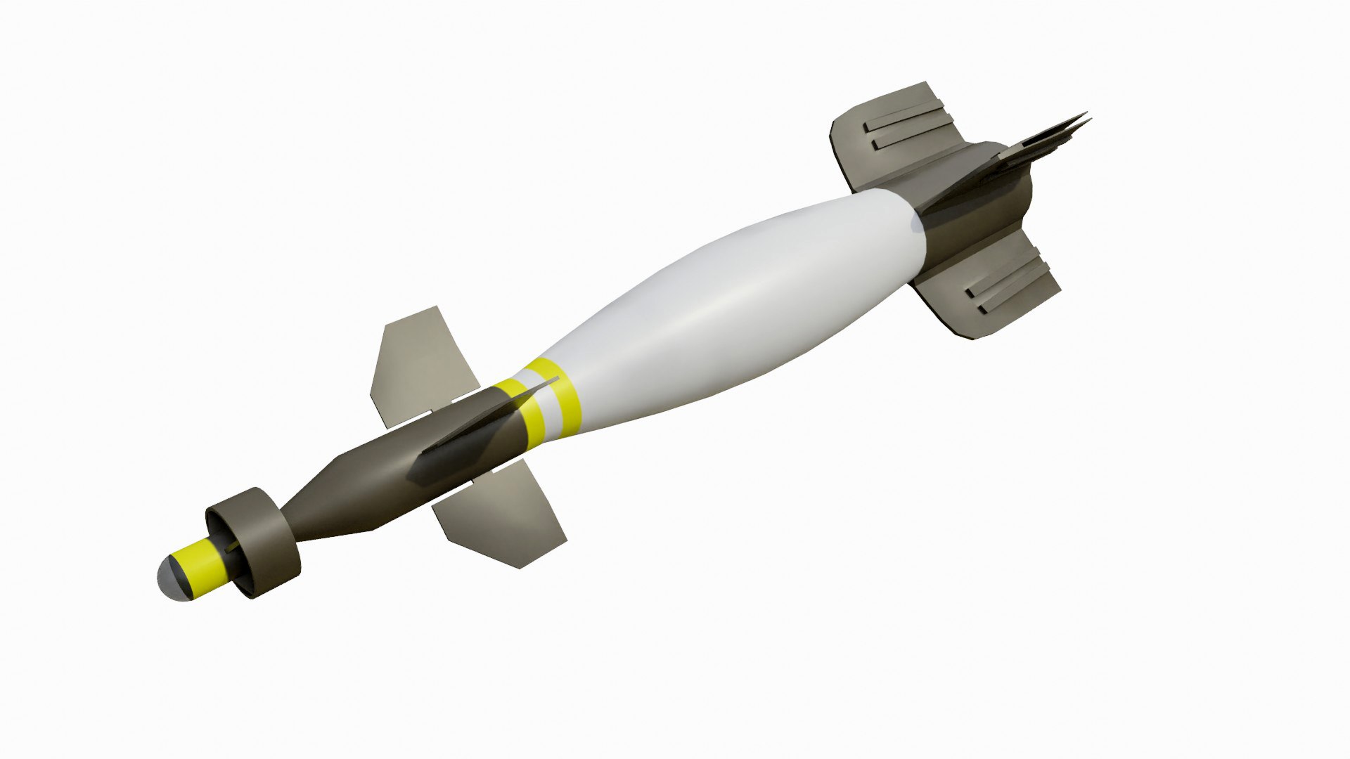 Gbu-16 Paveway Ii Laser 3d Model