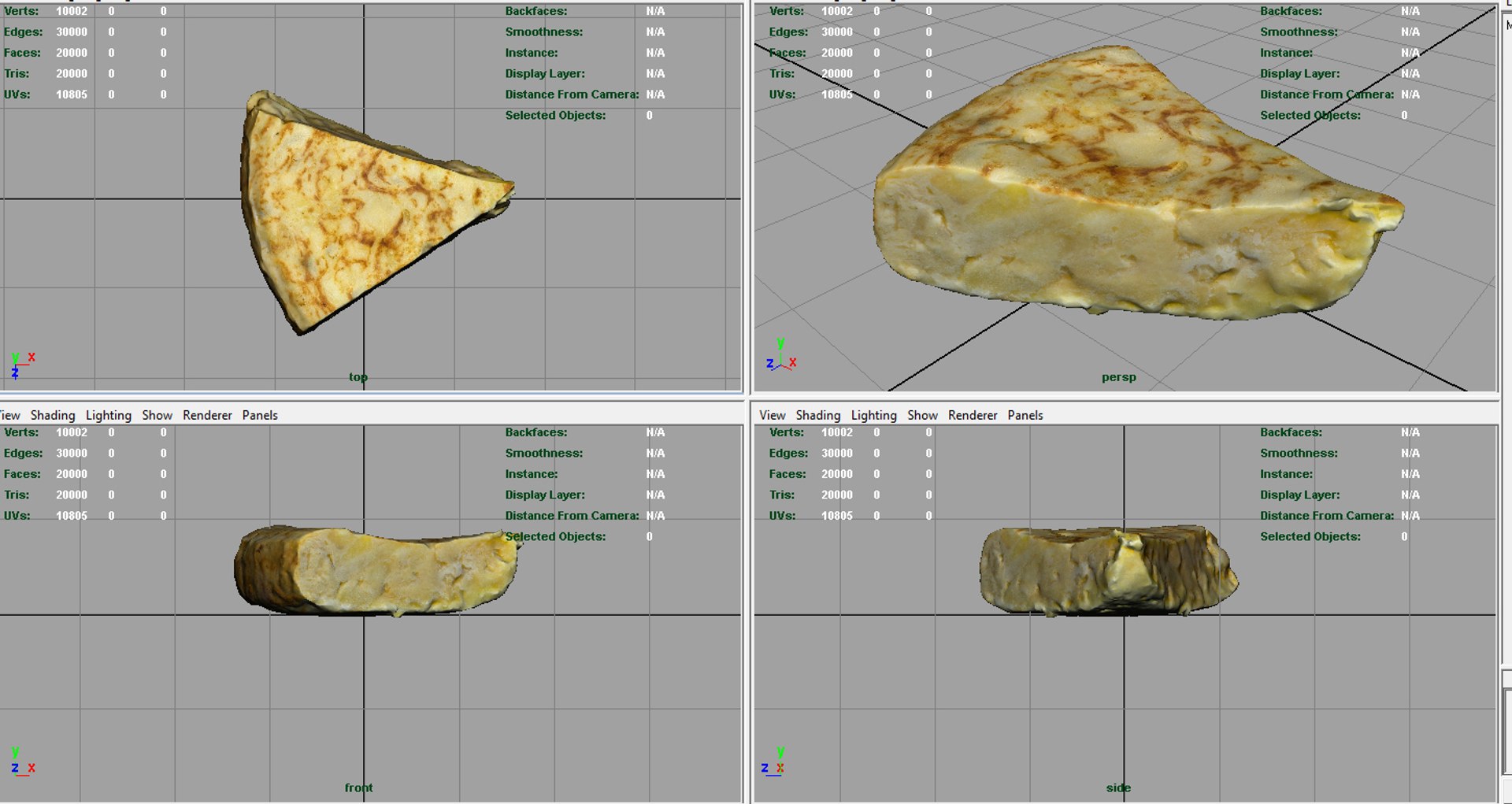 3d Spanish Omelette Model
