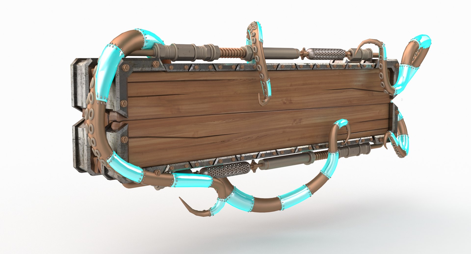 3d Model Steampunk Frame V2