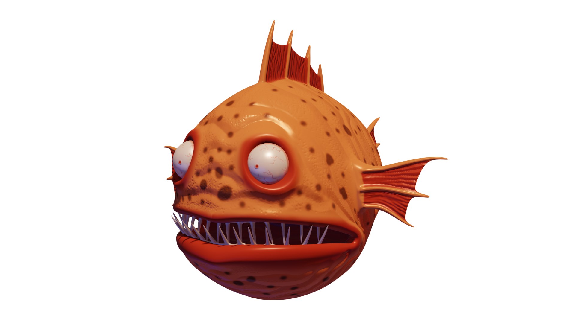 3D Creepy Fish Model - TurboSquid 1957106