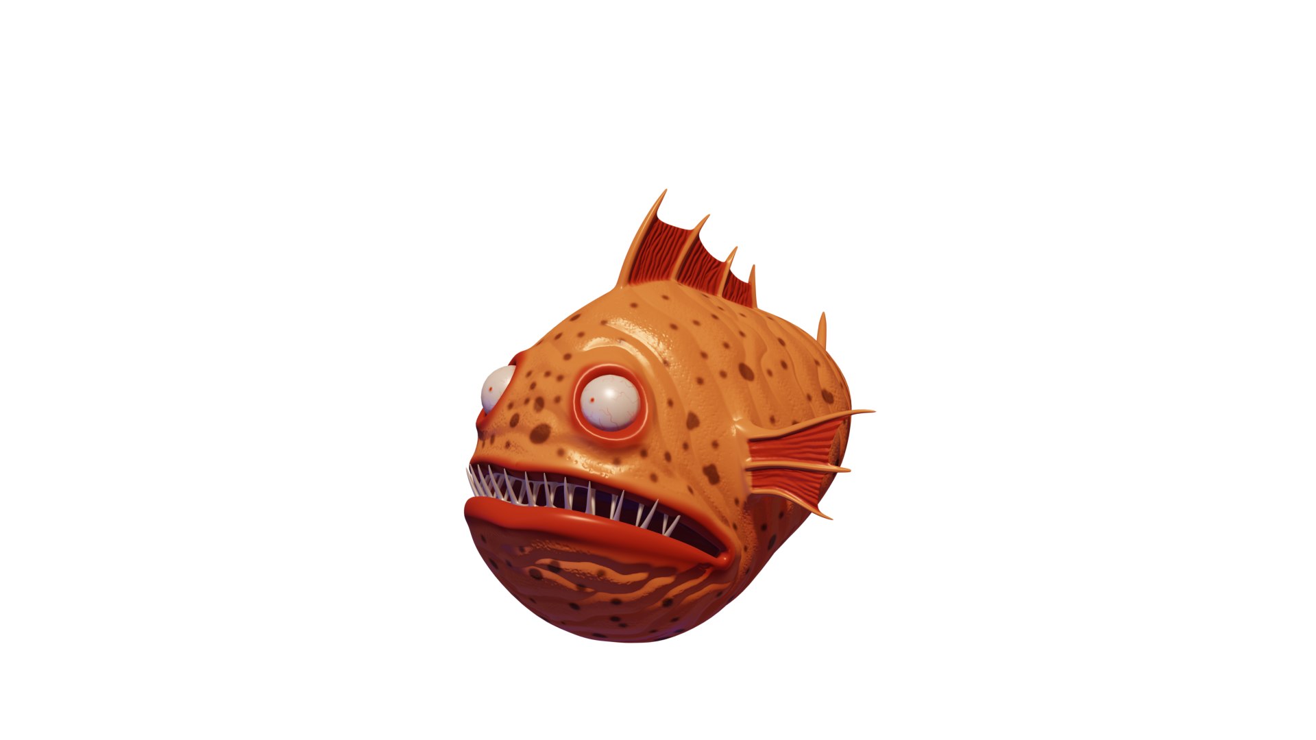 3D Creepy Fish Model - TurboSquid 1957106