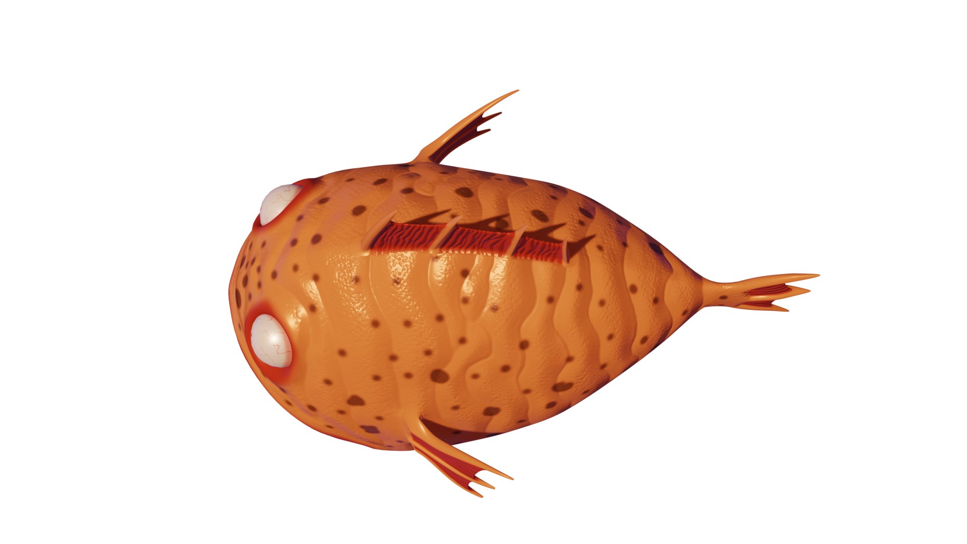 3D Creepy Fish Model - TurboSquid 1957106