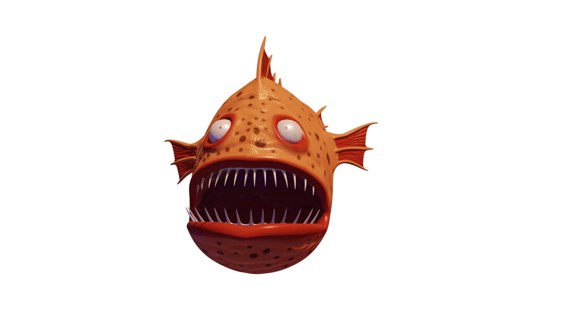 3D Creepy Fish Model - TurboSquid 1957106