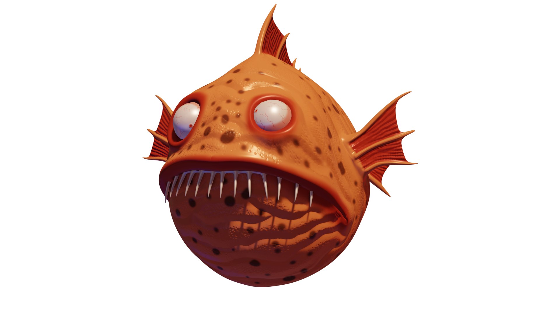 3D Creepy Fish Model - TurboSquid 1957106