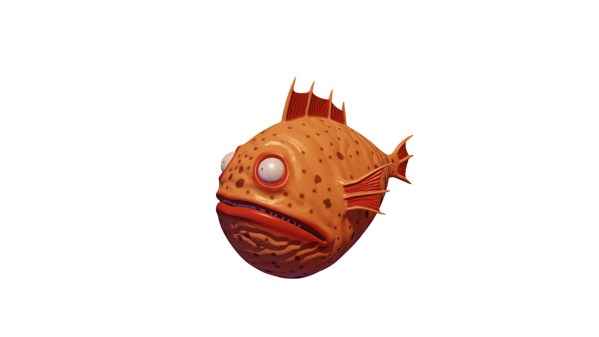 3D Creepy Fish Model - TurboSquid 1957106