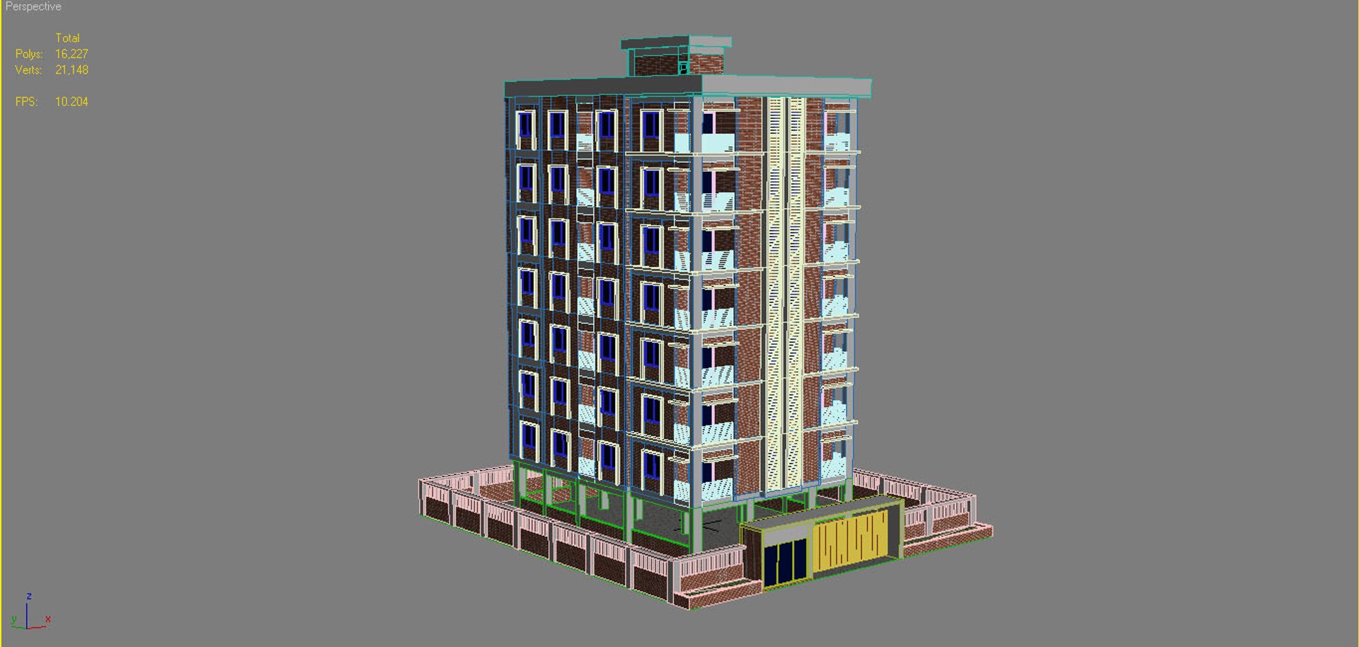 3D Apartment Building 40 - TurboSquid 1423134