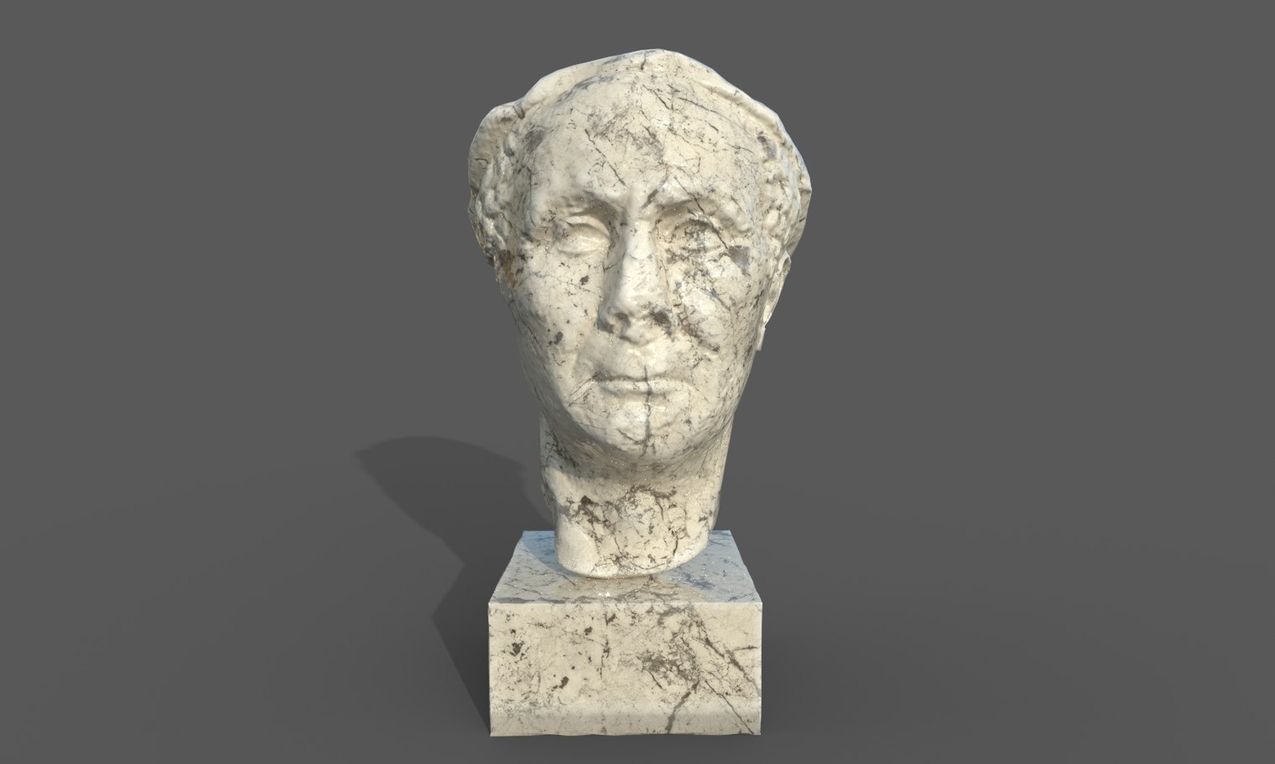 Male Head Sculpture 3D - TurboSquid 1822287
