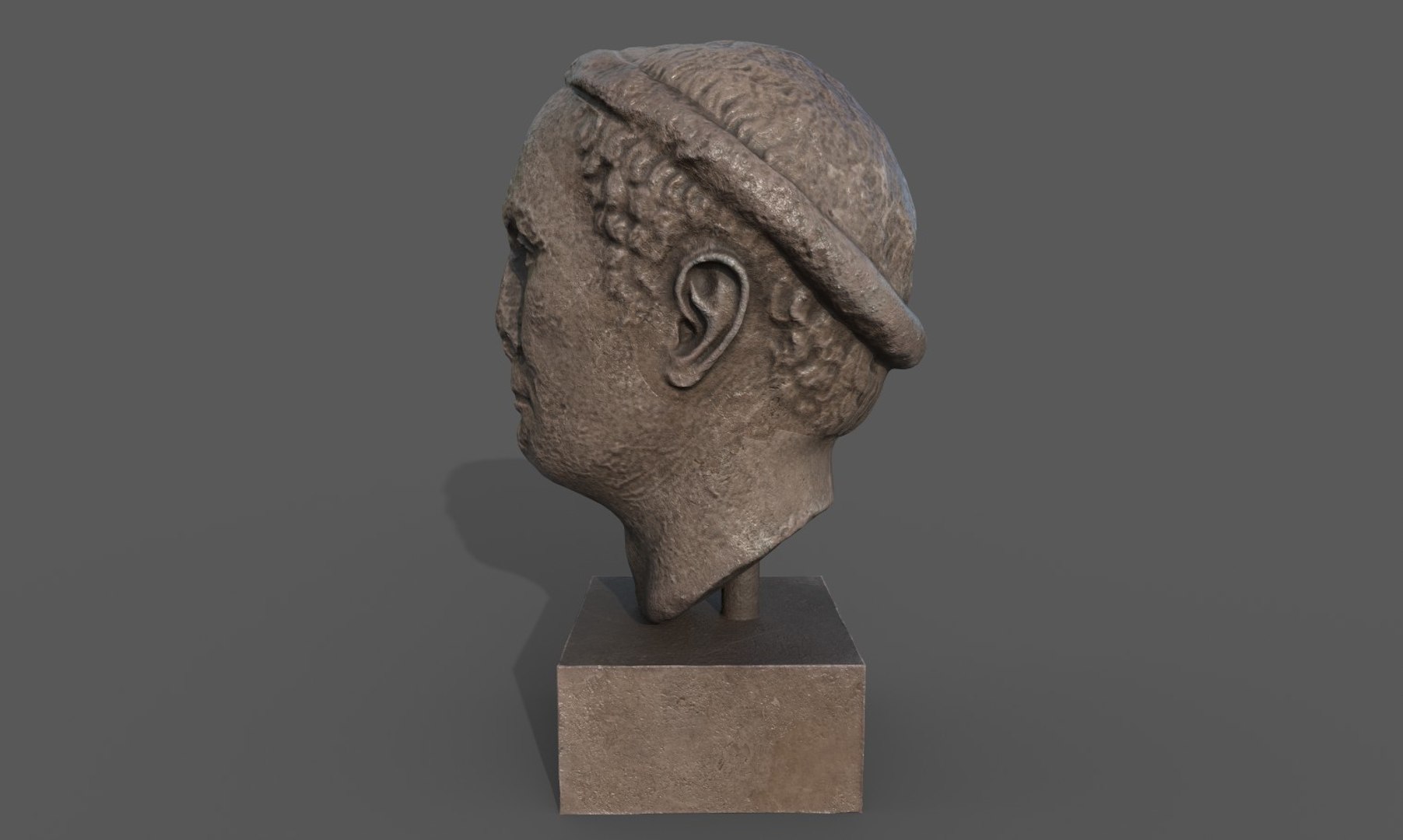 Male Head Sculpture 3D - TurboSquid 1822287