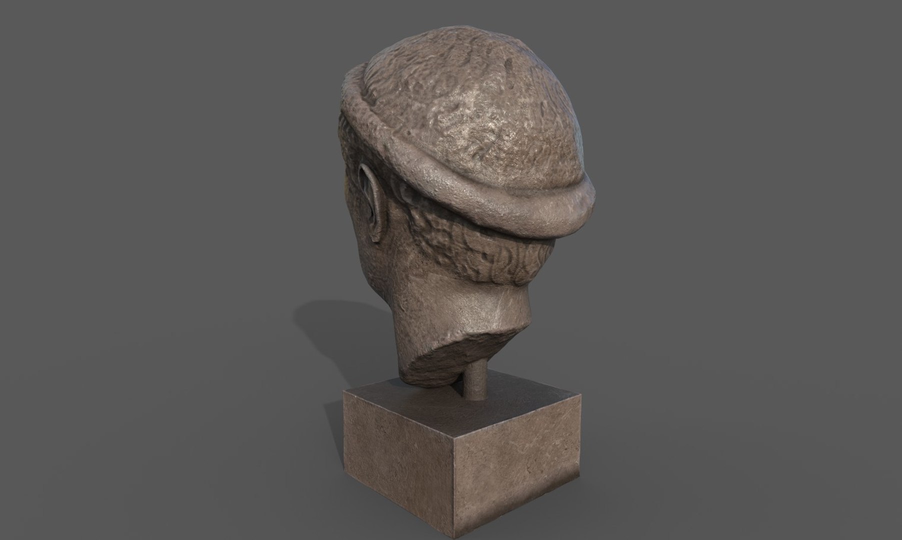 Male Head Sculpture 3D - TurboSquid 1822287