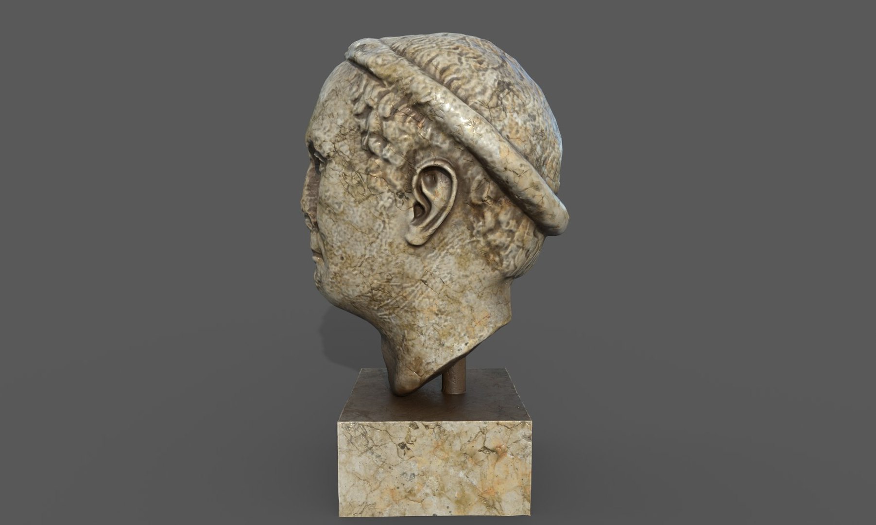 Male Head Sculpture 3D - TurboSquid 1822287