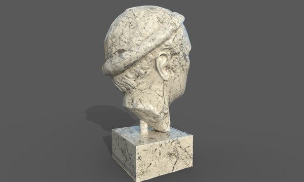 Male head sculpture 3D - TurboSquid 1822287