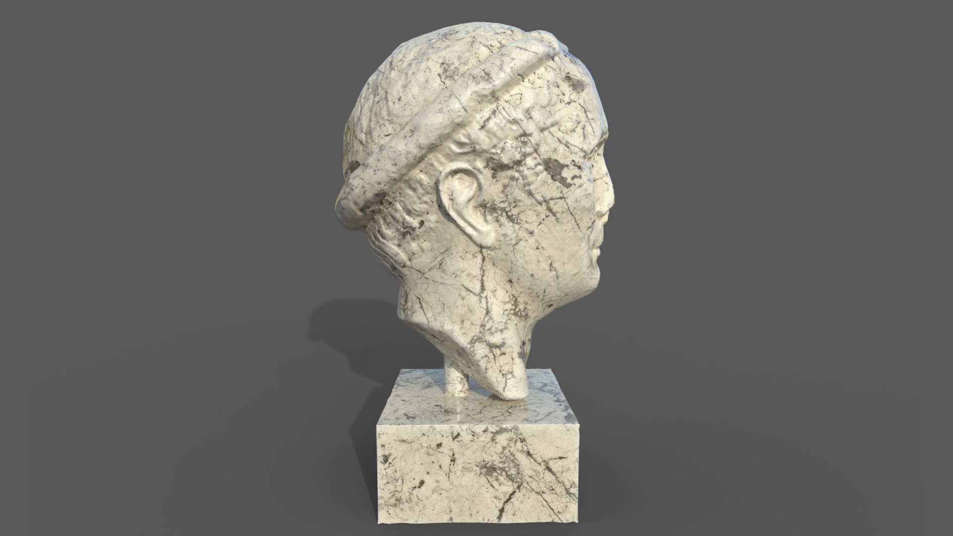 Male Head Sculpture 3D - TurboSquid 1822287