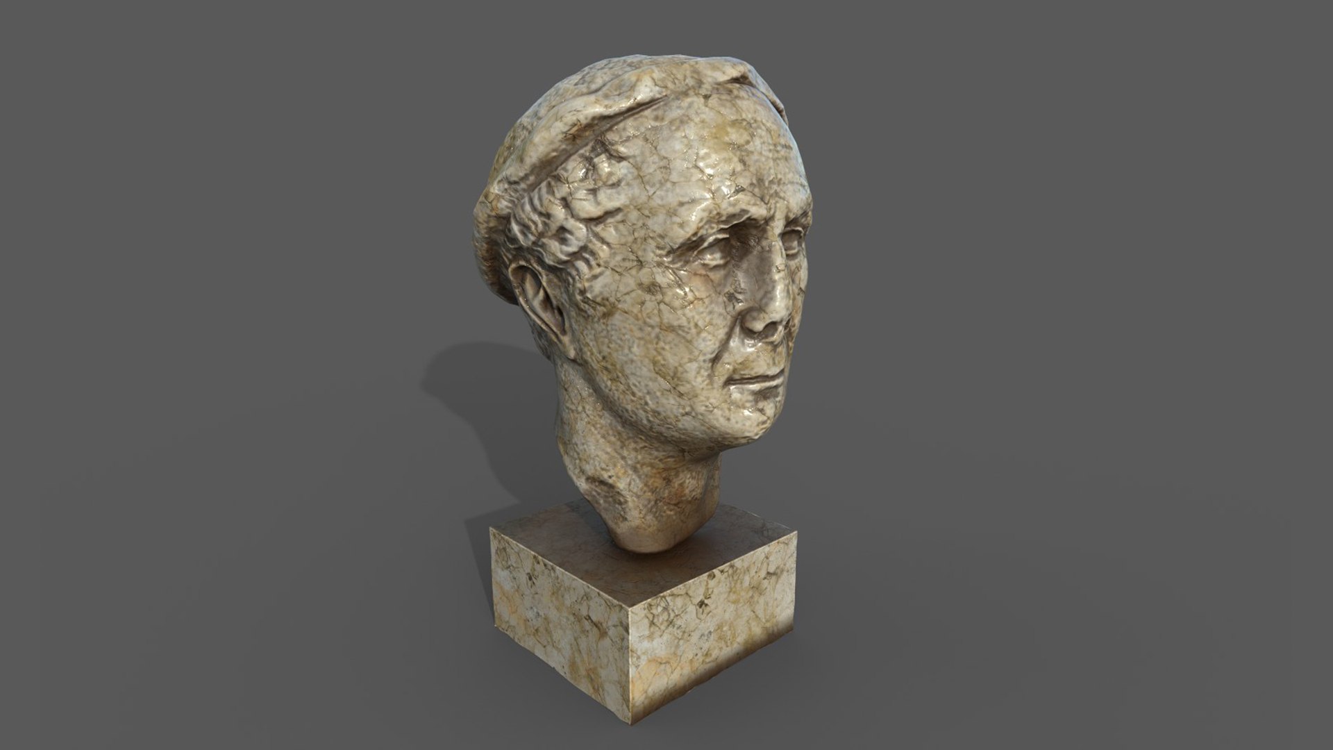 Male Head Sculpture 3D - TurboSquid 1822287