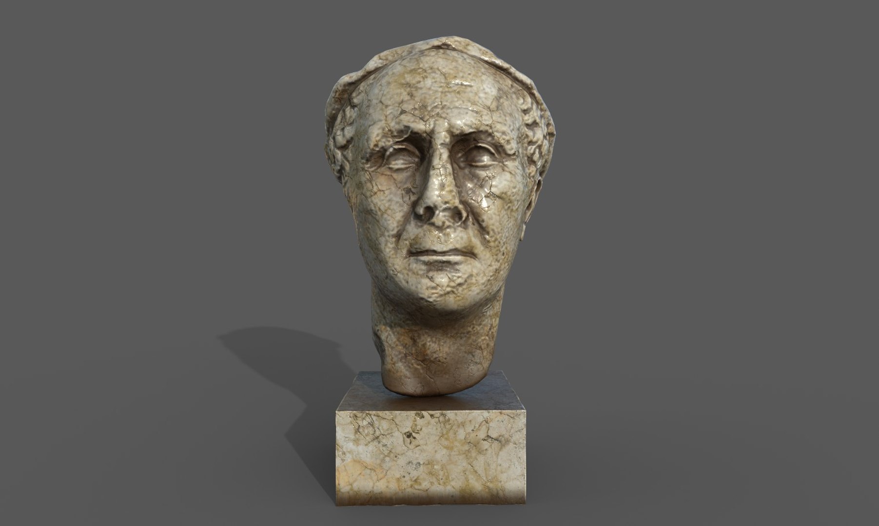 Male Head Sculpture 3D - TurboSquid 1822287