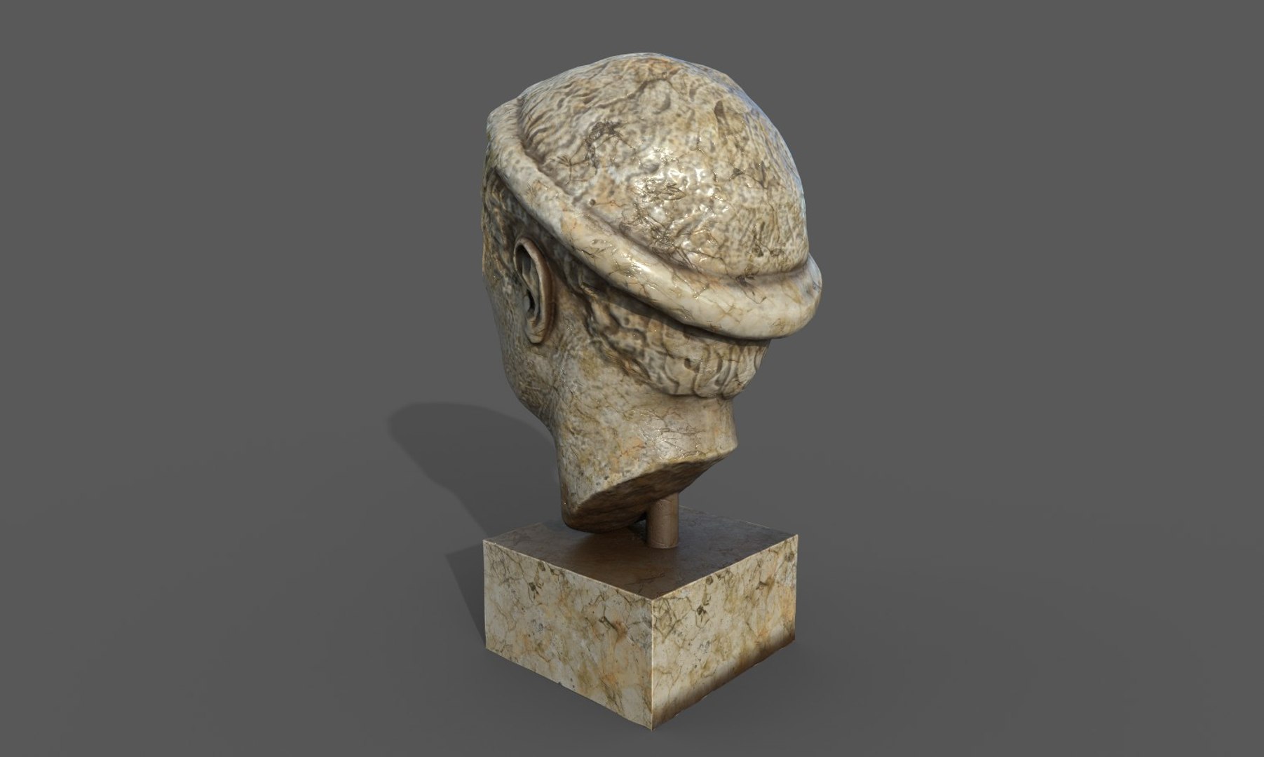 Male Head Sculpture 3D - TurboSquid 1822287