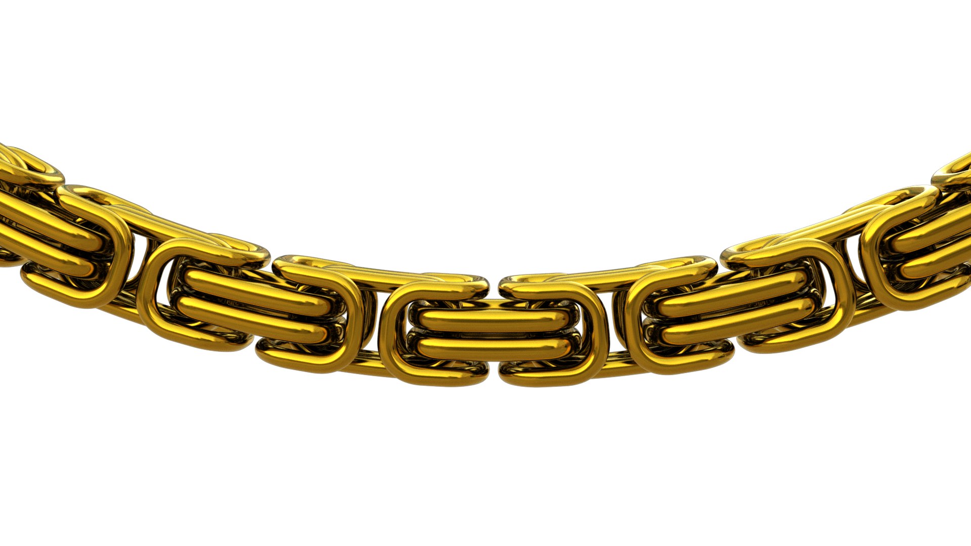 Gold Silver Chain 3D - TurboSquid 1927189
