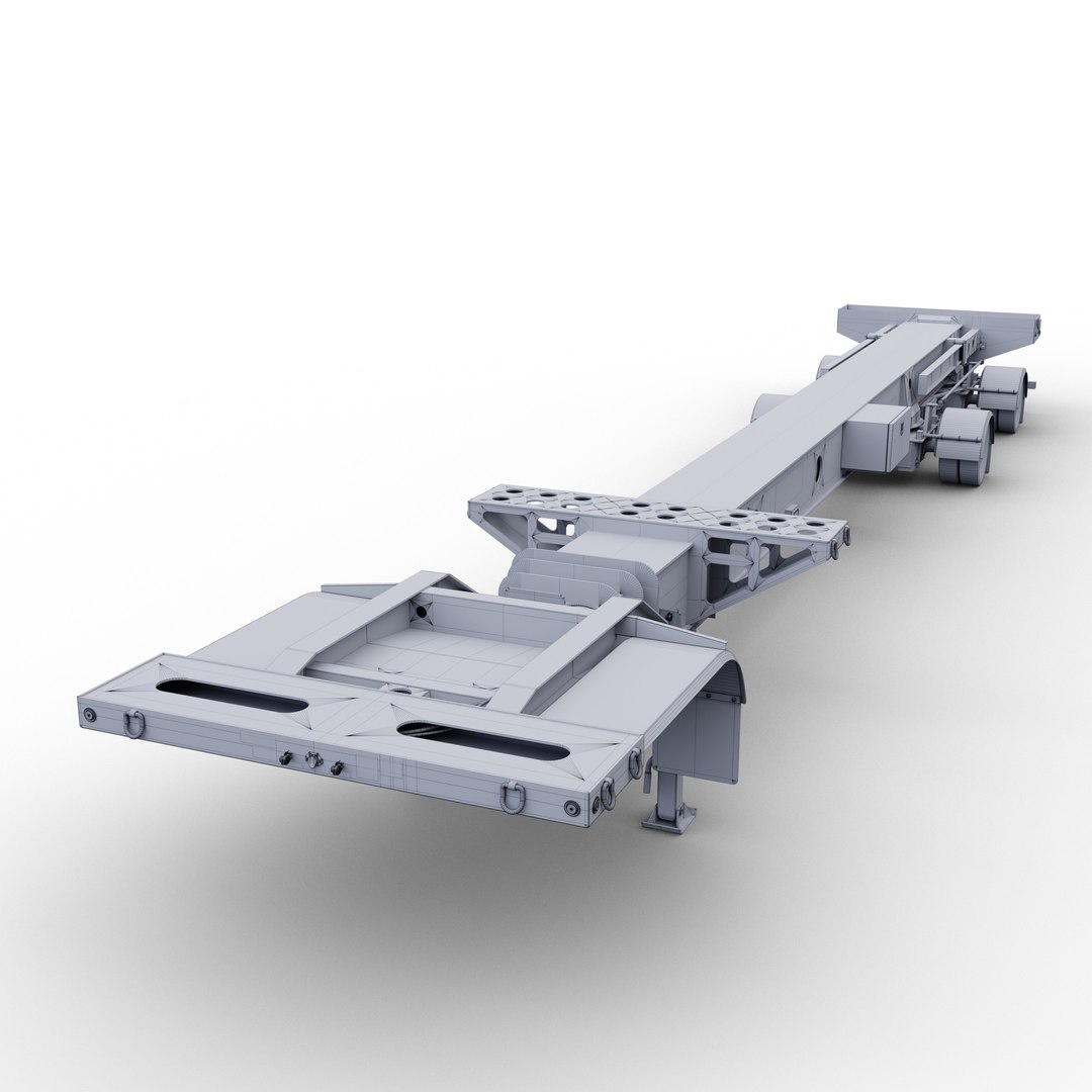 TransMaster 20T Windmill Blade Trailer 3D - TurboSquid 1723911