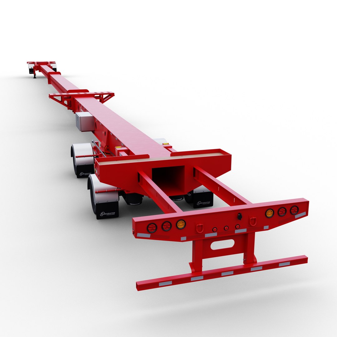 TransMaster 20T Windmill Blade Trailer 3D - TurboSquid 1723911