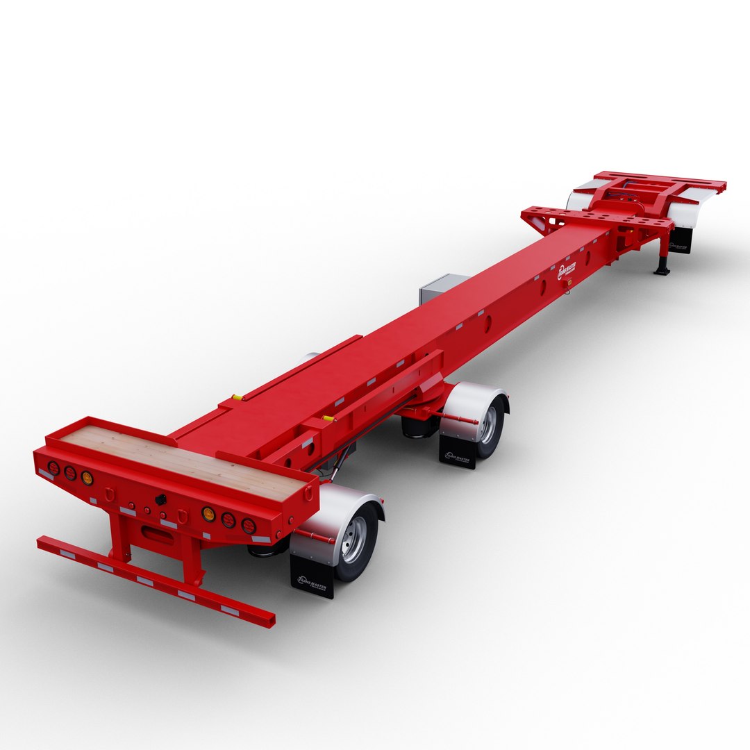 TransMaster 20T Windmill Blade Trailer 3D - TurboSquid 1723911