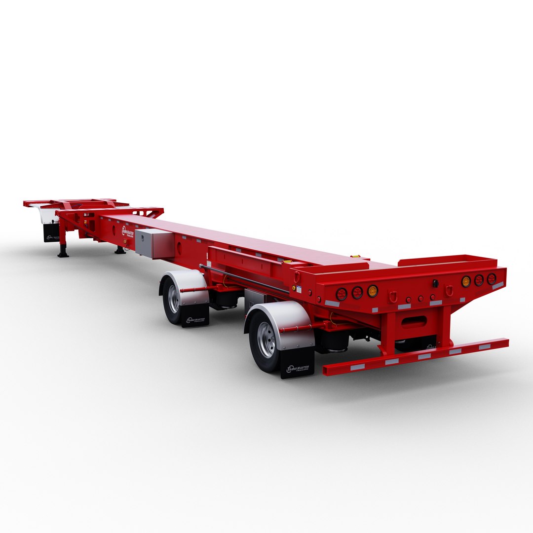TransMaster 20T Windmill Blade Trailer 3D - TurboSquid 1723911
